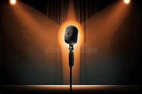 Retro Microphone Dynamic Microphone Stock Illustration Illustration Of Sign Station 273071069