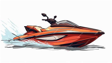 Personal Watercraft Water Transportation Illustration Premium Ai Generated Vector