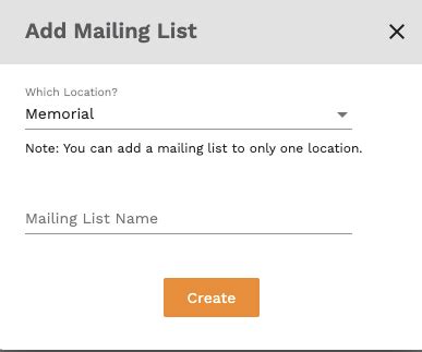 Create And Manage Mailing Lists