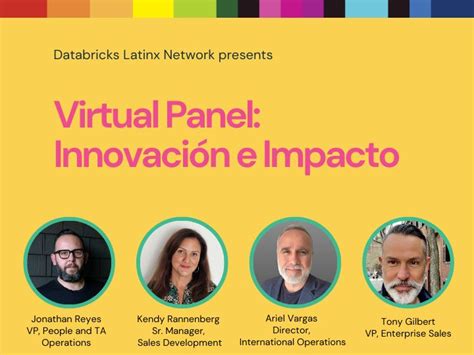 As The Executive Sponsor Of The Databricks Latinx Network Yesterdays