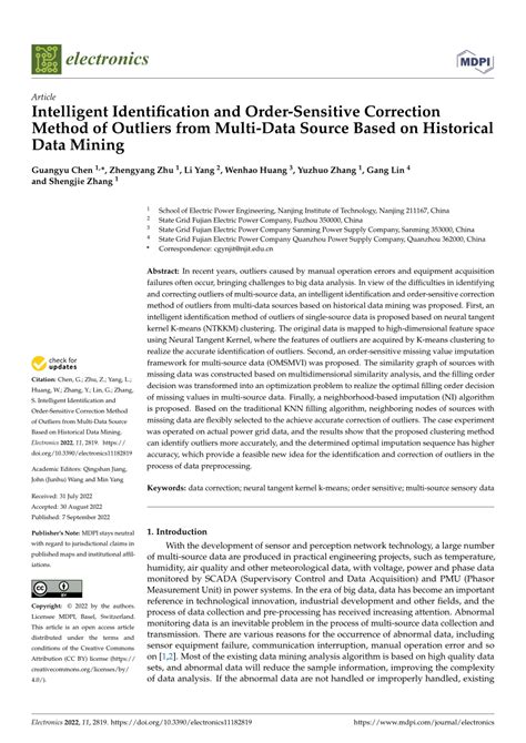 Pdf Intelligent Identification And Order Sensitive Correction Method