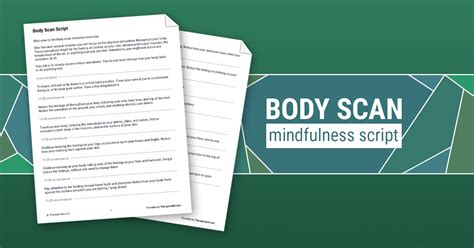 Body Scan Script Therapist Aid