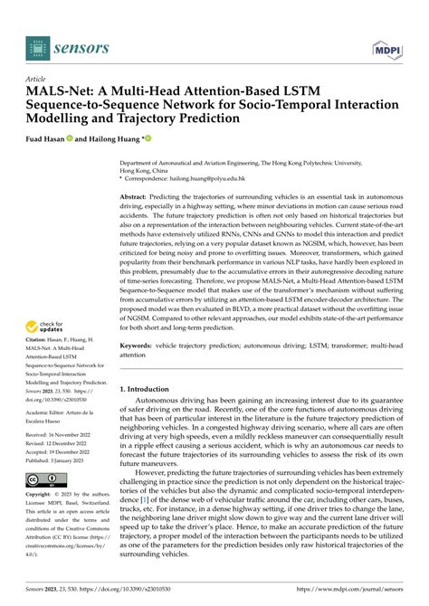 Pdf Mals Net A Multi Head Attention Based Lstm Sequence To Sequence Network For Socio