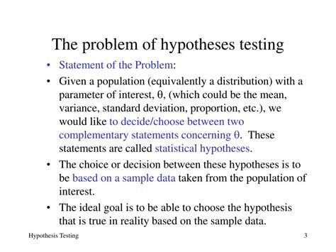 PPT Hypothesis Testing Lecture PowerPoint Presentation Free Download ID 6592454