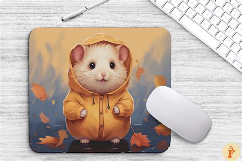 Cute Hamster In Fall Atmosphere Graphic By Foxmia · Creative Fabrica