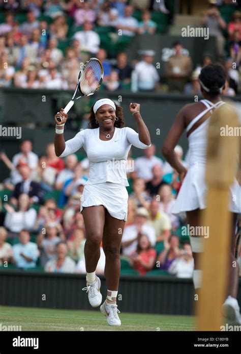 Sisters Serena And Venus Williams Usa In Action At The All England