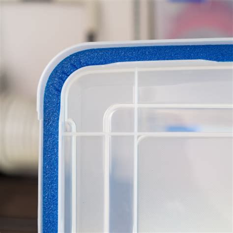 Iris Usa 3 Pack 74 Quart Weatherpro Plastic Storage Box With Secure