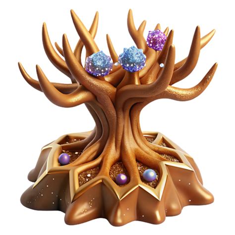 Wonderful Traditional Tree Root Fractal Brown Cutout Original 60083887 Png