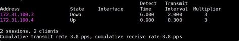Random Bfd Sessions Stuck In The Init Or Down State Switching