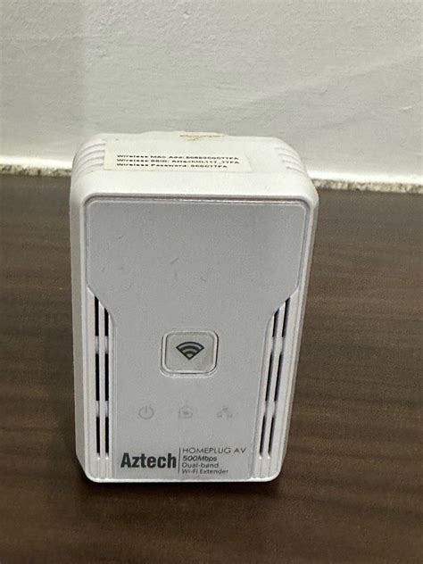 Aztech Homeplug Av 500mbps Dual Brand Wifi Extender Computers And Tech Parts And Accessories