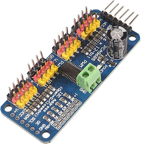 módulo pca9685 16 canales pwm i2c 12 bit