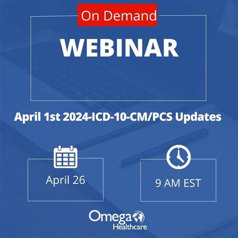 On Demand April 1st 2024 Icd 10 Cm Pcs Updates Omega Healthcare