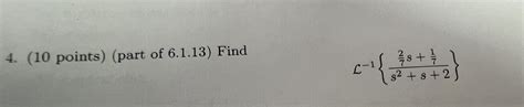 Solved Points Part Of FindL S S S Chegg Com