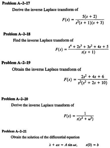 solved problem a 2 17 derive the inverse laplace transform of 5 s 2