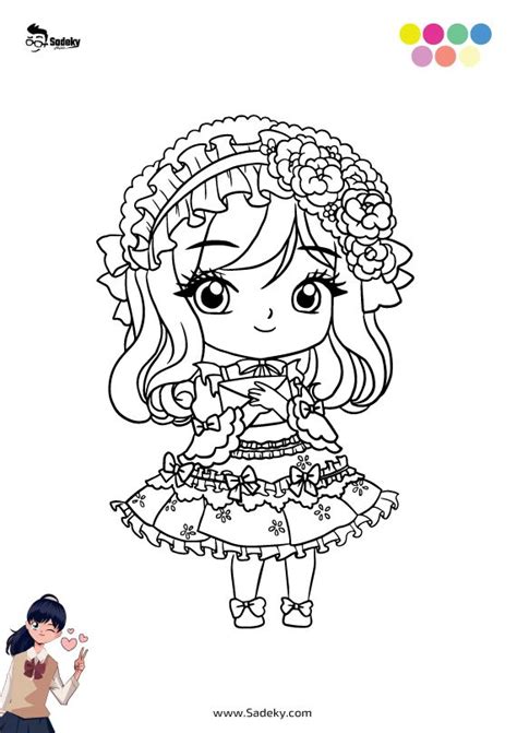 اجمل رسومات تلوين انمي بنات كيوت روعة Pdf صديقي Cute Coloring Pages