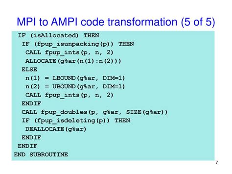 Automatic MPI To AMPI Conversion Using Photran Stas Negara Kuo Chuan Pan Gengbin Zheng