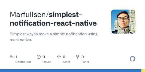 GitHub Marfullsen Simplest Notification React Native Simplest Way To Make A Simple