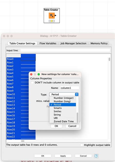 add path type to table creator and test data generator nodes feedback