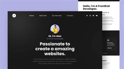 Create A Portfolio Website Only Using HTML And CSS YouTube