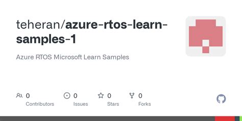 Github Teheranazure Rtos Learn Samples 1 Azure Rtos Microsoft Learn