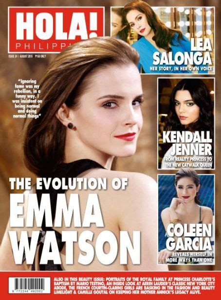 Emma Watson Hola Magazine August 2015 Cover Photo Philippines