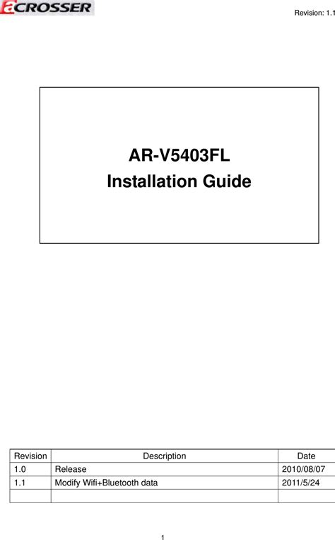 Acrosser Technology Arv5403fl Ipc User Manual Ar Es0631