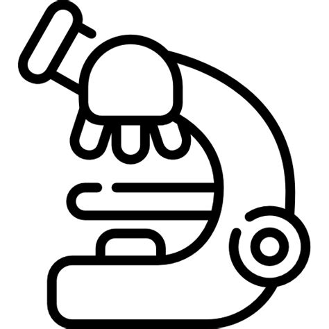 Microscope Kawaii Lineal Icon