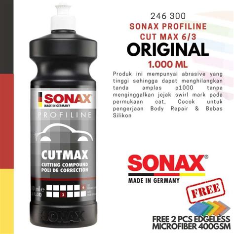 Promo Sonax Sonax Profiline Cut Max 6 3 Original 1 Liter Cutmax Compound Diskon 23 Di