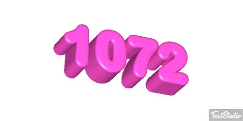 1072 Number Animated  Logo Designs