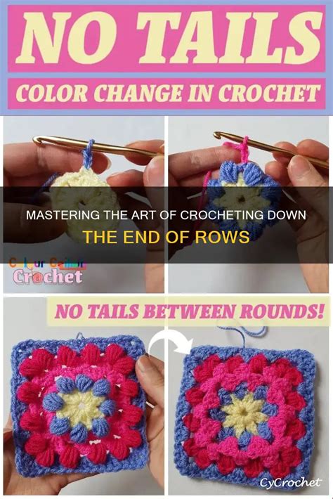 Mastering The Art Of Crocheting Down The End Of Rows Cycrochet