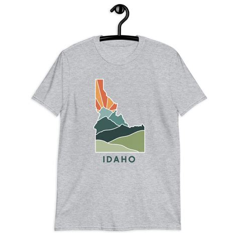 Idaho Short Sleeve Unisex T Shirt Idaho State Shirt Idaho Clothing