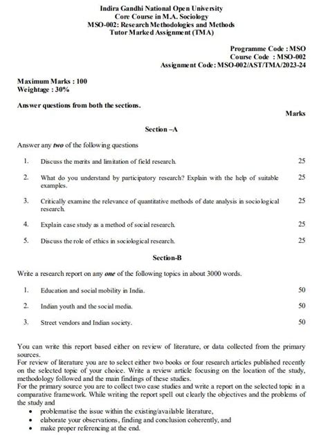 MSO 002 Research Methodologies And Methods In English Solved Assignment 2023 2024 Free SOLVED