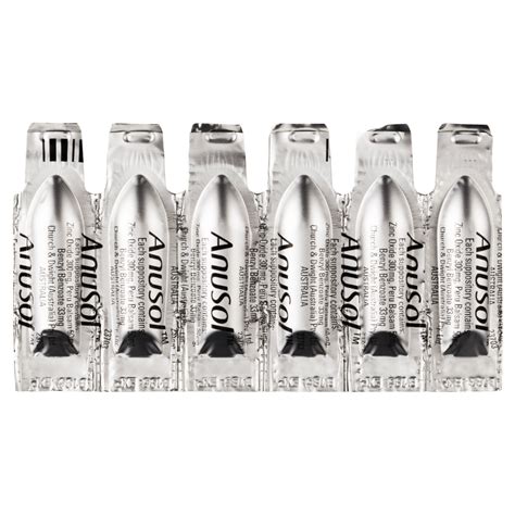 Anusol Suppositories 12 Pack Discount Chemist