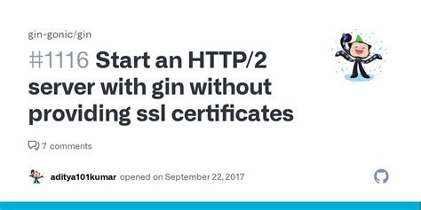 Start An Server With Gin Without Providing Ssl Certificates Issue Gin Gonic Gin