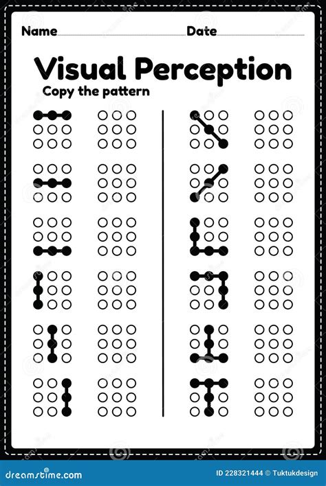 Visual Perception Skills Worksheets
