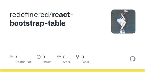 GitHub Redefinered React Bootstrap Table