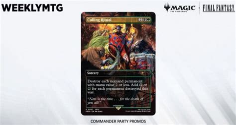 Weekly Mtg Reveals Ultima Final Fantasy Promos New Cards From Starter
