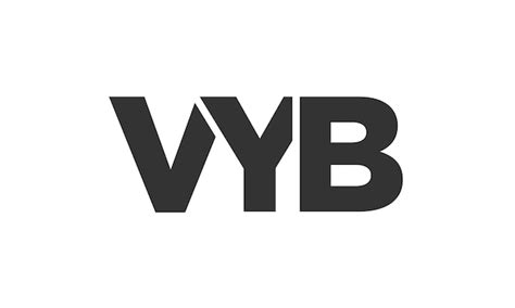 Premium Vector Vyb Logo Design Template With Strong And Modern Bold