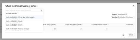 Future Inventory Kibo Help Center
