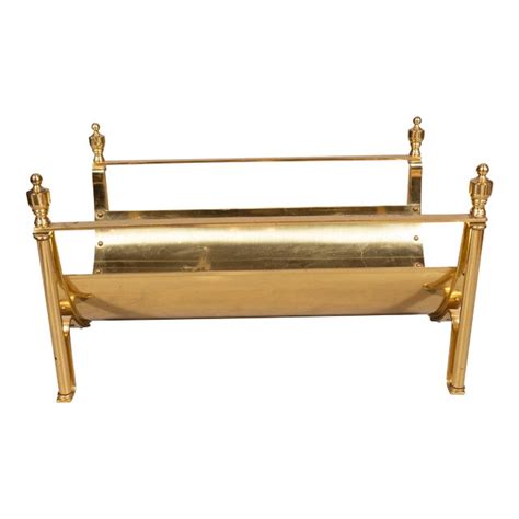 Brass Wood Holder Chairish