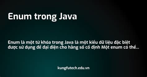 enum trong java