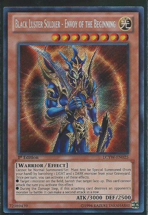 Lcyw En025 Black Luster Soldier Envoy Of The Beginning Secret Rare