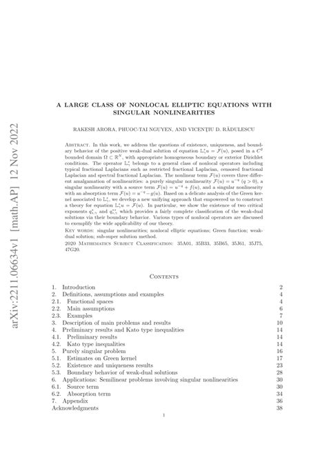 Pdf A Large Class Of Nonlocal Elliptic Equations With Singular Nonlinearities