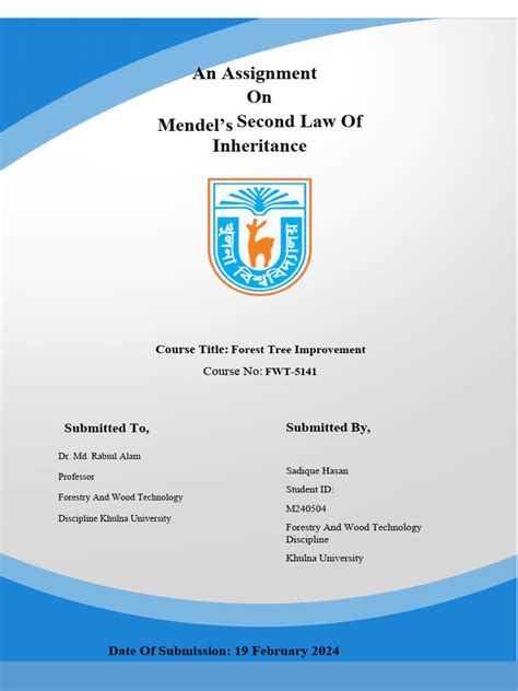 Genetics Assignment Pdf Dominance Genetics Heredity