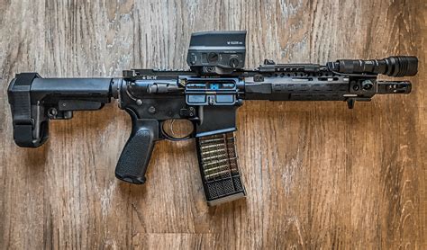 First Ar Pistol Bcm Mk2 9” 300 Blk With Some Vortex Huey Action All