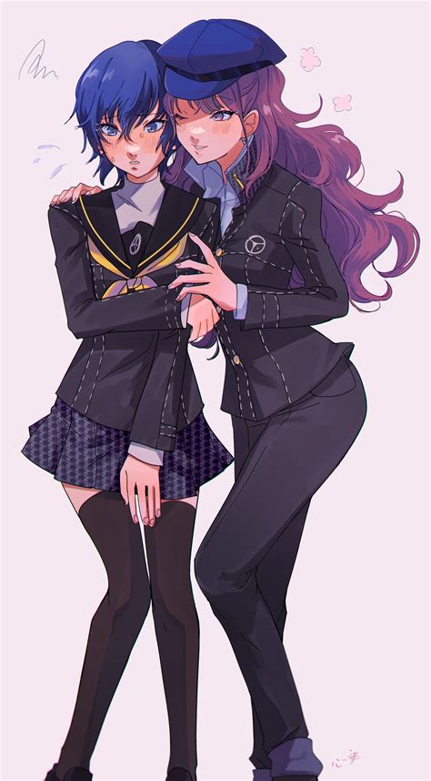 Shirogane Naoto And Kujikawa Rise Persona And 1 More Drawn By Kokomi