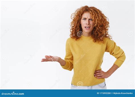 Wtf What The Hell Pissed Outrated Furious Redhead Curly Girlfriend