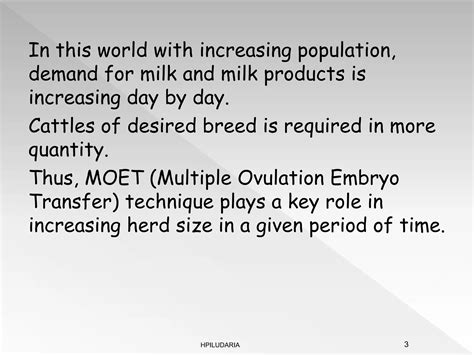 Multiple Ovulation Embryo Transfer Pptx