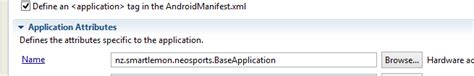 Android Declare Activity In Manifest Using The Eclipse Stack Overflow
