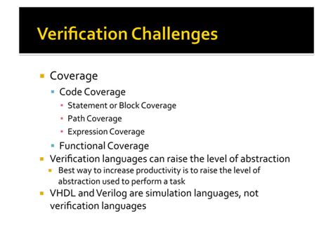 Verification Challenges And Methodologies Pdf